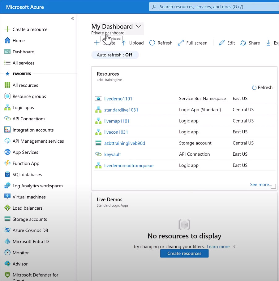 First Look at Azure Portal