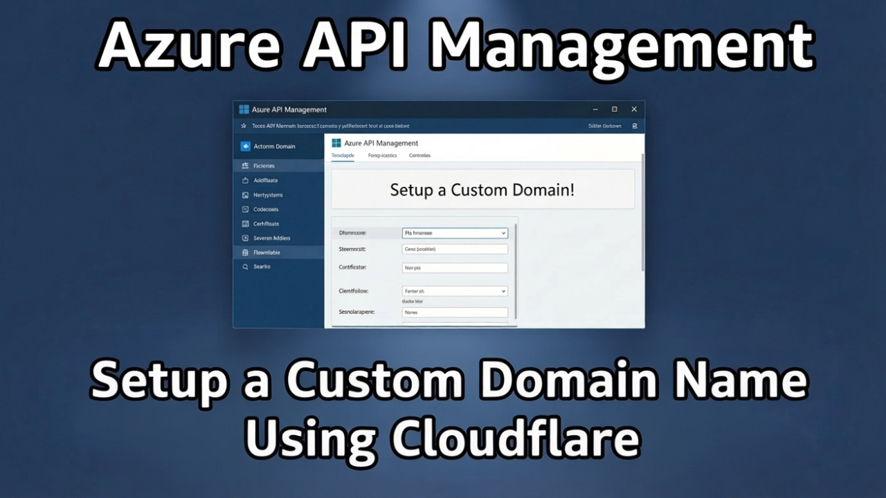 How I Set Up a Custom Domain for Azure API Management Using Cloudflare